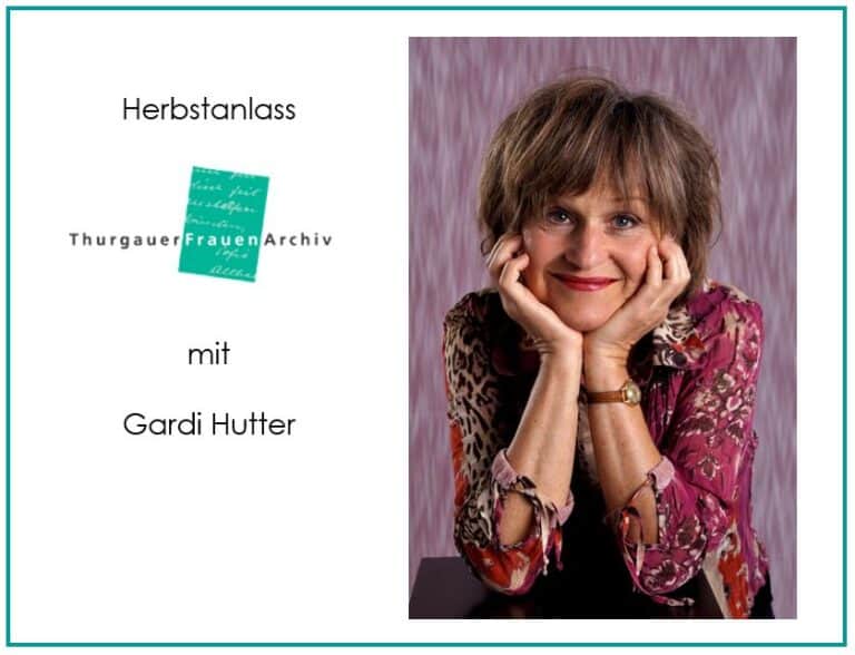 „Trotz allem. Gardi Hutter“ Lesung und Gespräch mit Gardi Hutter und ...
